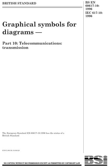 BS EN 60617-10:1996 - Graphical symbols for diagrams Telecommunications ...