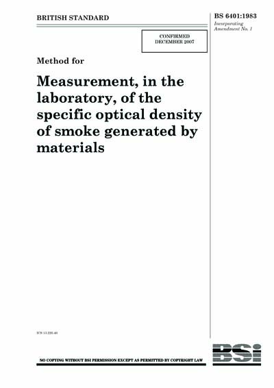 BS 6401:1983 - Method for measurement, in the laboratory, of the ...