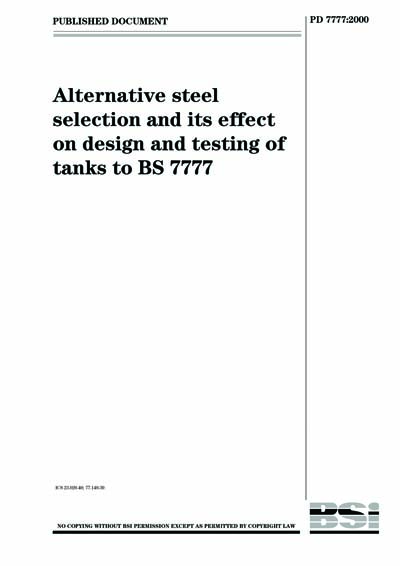 PD 7777:2000 - Alternative steel selection and its effect on design and ...