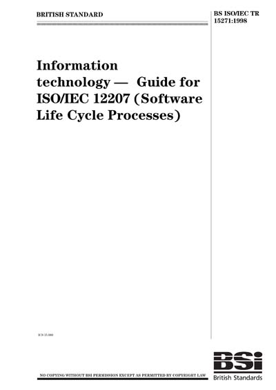BS ISO/IEC TR 15271:1998 - Information technology. Guide for ISO/IEC ...