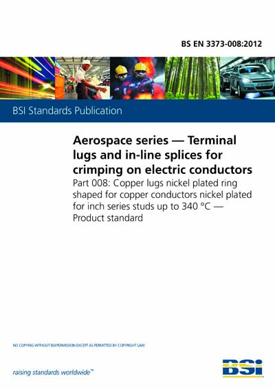 BS EN 3373-008:2012 - Aerospace series. Terminal lugs and in-line ...