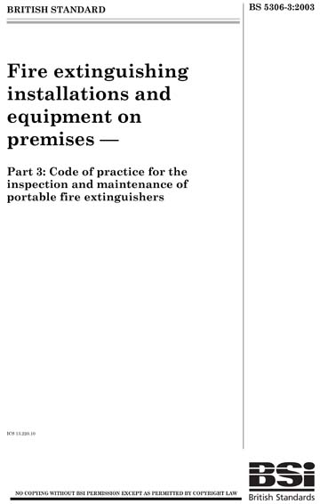 BS 5306-3:2003 - Fire extinguishing installations and equipment on ...