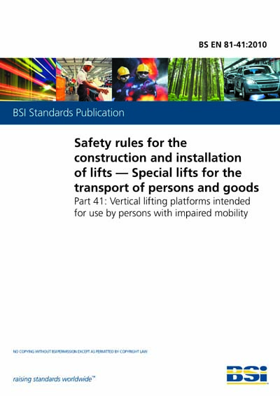 BS EN 81-41:2010 - Safety rules for the construction and installation ...