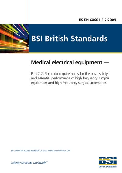 BS EN 60601-2-2:2009 - Medical electrical equipment. Particular ...