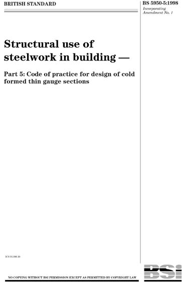 BS 5950-5:1998 - Structural use of steelwork in building. Code of ...