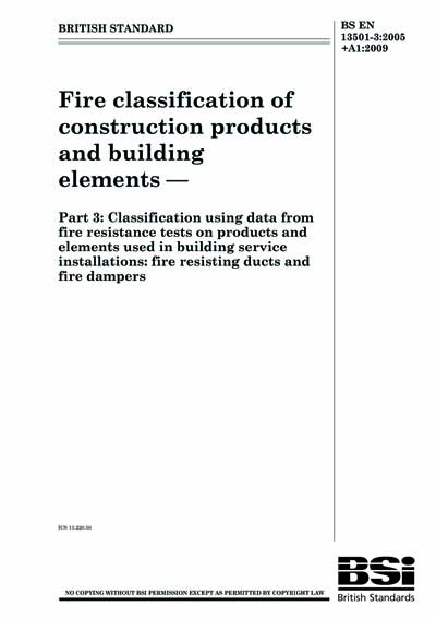 BS EN 13501-3:2005+A1:2009 - Fire classification of construction ...