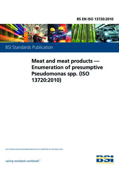 BS EN ISO 13720:2010 - Meat and meat products. Enumeration of ...