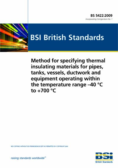 BS 5422:2009 - Method for specifying thermal insulating materials for ...
