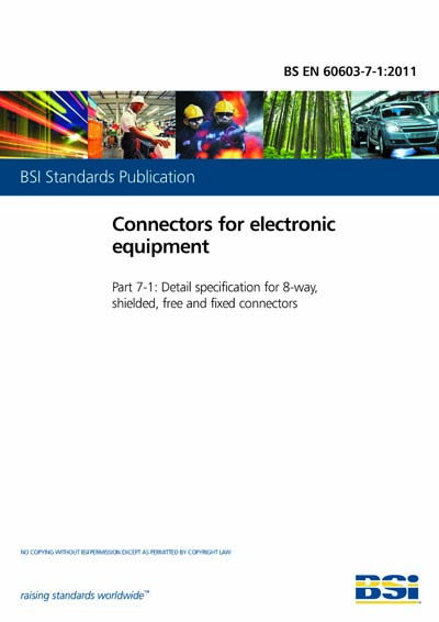 BS EN 60603-7-1:2011 - Connectors for electronic equipment. Detail ...