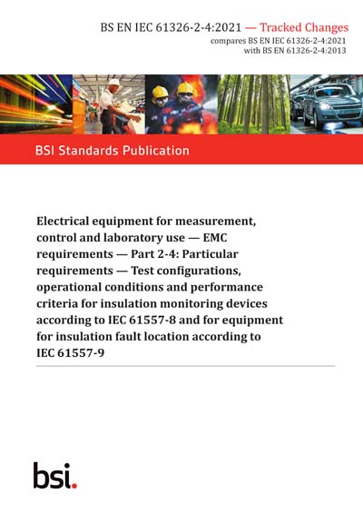 BS EN IEC 61326-2-4:2021 - TC - Tracked Changes. Electrical equipment ...