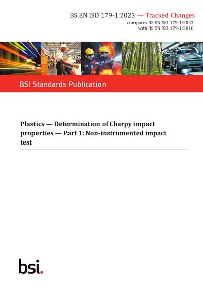 BS EN ISO 179-1:2023 - TC - Tracked Changes. Plastics. Determination of ...