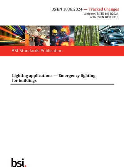 BS EN 1838:2024 - TC - Tracked Changes. Lighting applications ...