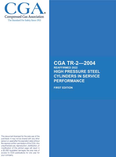 CGA TR-2-2004 (R2022) - High Pressure Steel Cylinders In-Service ...