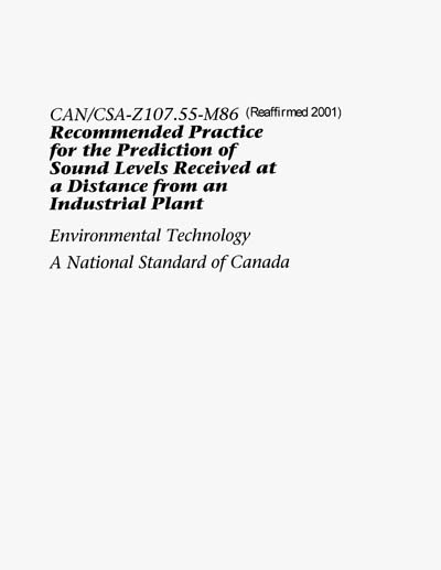 CAN/CSA Z107.55-M86 (R2001) - CAN/CSA-Z107.55-M86 (R2001) - Recommended ...