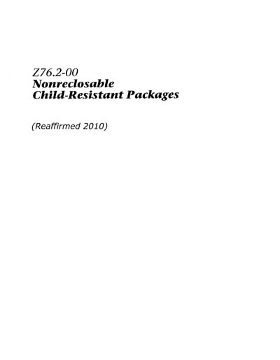 CAN/CSA Z76.2-2000 (R2010) - CAN/CSA-Z76.2-00 (R2010) - Nonreclosable ...