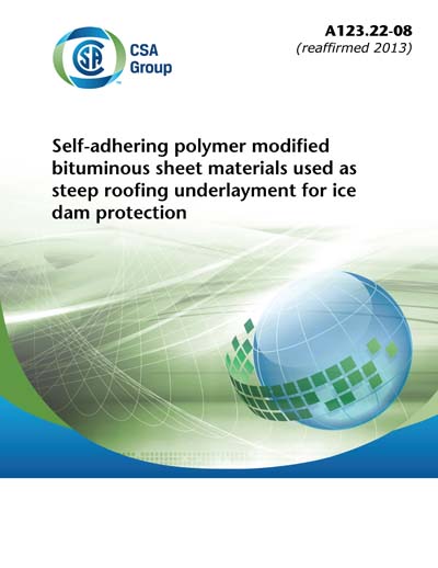 CSA A123.22-2008 (R2013) - A123.22-08 (R2013) - Self-Adhering Polymer ...