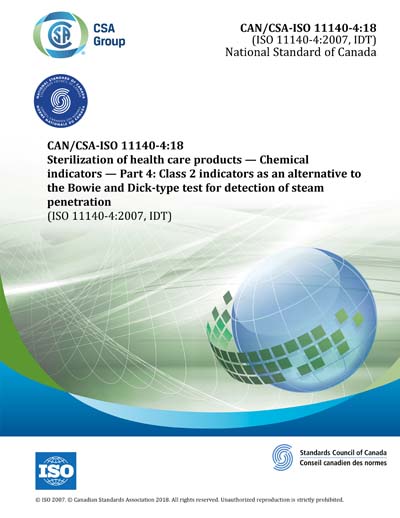 CAN/CSA ISO 11140-4-2018 - CAN/CSA-ISO 11140-4:18 - Sterilization of ...