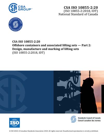 CSA ISO 10855-2-2020 - Offshore containers and associated lifting sets ...