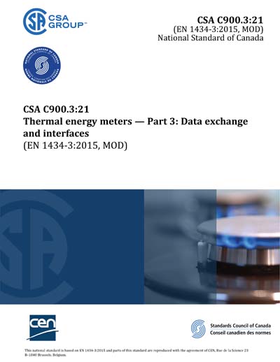 CSA C900.3-2021 - Thermal energy meters - Part 3: Data exchange and ...