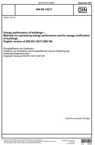 DIN EN 15217:2007 - Energy performance of buildings - Methods for ...