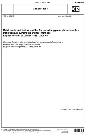 DIN EN 14353:2008 - Metal beads and feature profiles for use with ...