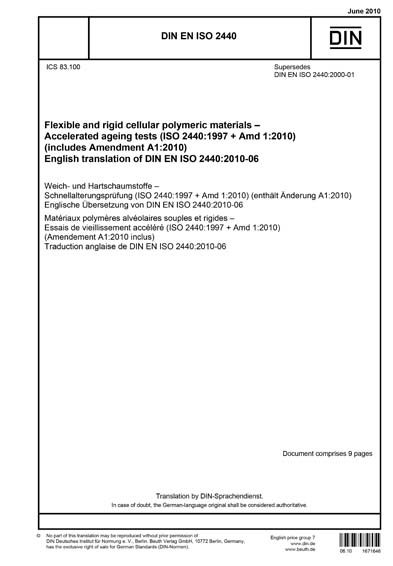 DIN EN ISO 2440:2010 - Flexible and rigid cellular polymeric materials ...
