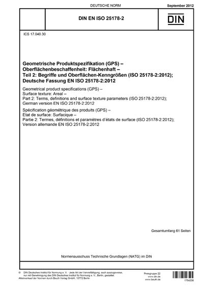 DIN EN ISO 25178-2:2012 DE - Geometrische Produktspezifikation (GPS ...