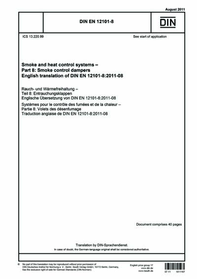 DIN EN 12101-8:2011 - Smoke and heat control systems - Part 8: Smoke ...