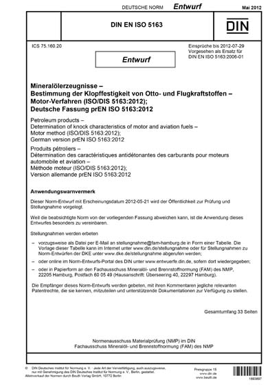 DIN EN ISO 5163:2012 DE - Mineralölerzeugnisse - Bestimmung der ...