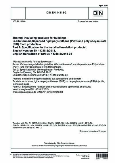 DIN EN 14318-2:2013 - Thermal insulating products for buildings - In ...