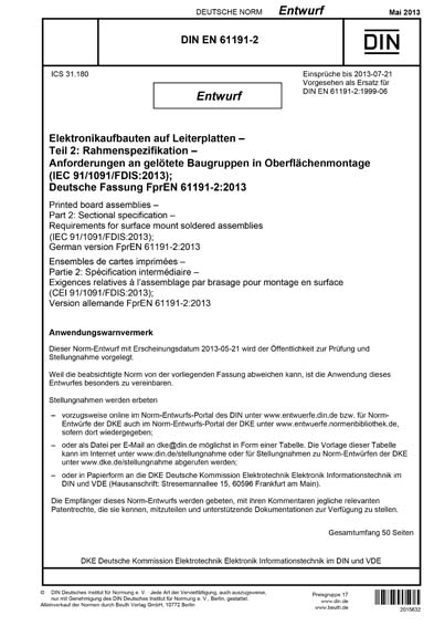 DIN EN 61191-2:2013 - Printed board assemblies - Part 2: Sectional ...
