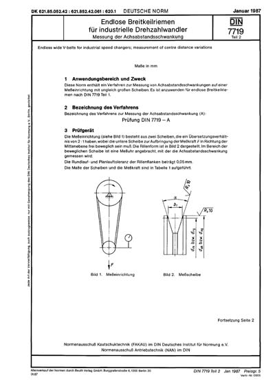 DIN 7719-2:1987 DE - Endlose Breitkeilriemen für industrielle ...