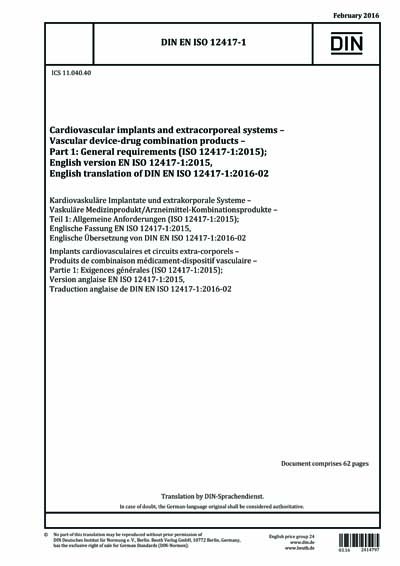 DIN EN ISO 12417-1:2016 - Cardiovascular implants and extracorporeal ...
