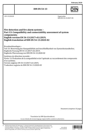 DIN EN 54-13:2020 - Fire detection and fire alarm systems - Part 13 ...