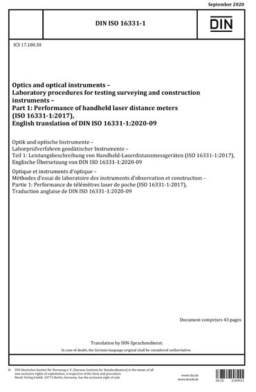 DIN ISO 16331-1:2020 - Optics and optical instruments - Laboratory ...