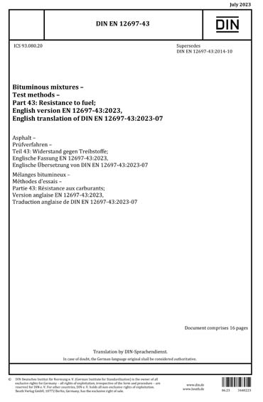 DIN EN 12697-43:2023 - Bituminous mixtures - Test methods - Part 43 ...