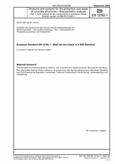 DIN EN 12192-1:2002 - Products and systems for the protection and ...