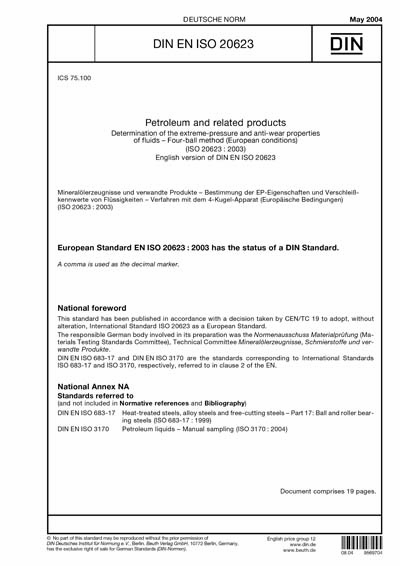 DIN EN ISO 20623:2004 - Petroleum and related products - Determination ...