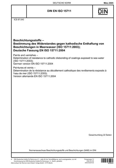 DIN EN ISO 15711:2005 DE - Beschichtungsstoffe - Bestimmung des ...