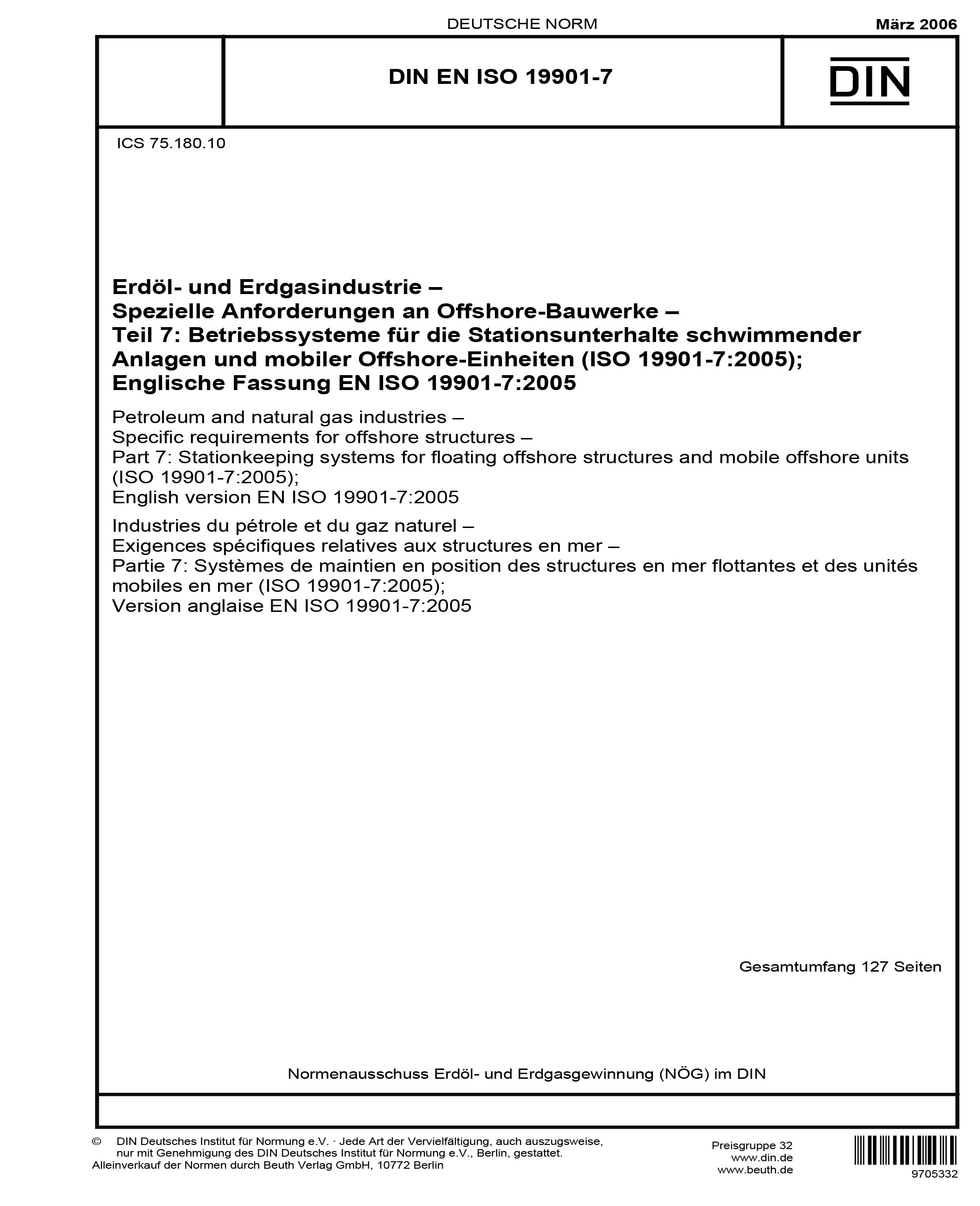 DIN EN ISO 19901 7 2006 Petroleum And Natural Gas Industries DIN EN ISO 19901 7 2006 Petroleum And Natural Gas Industries