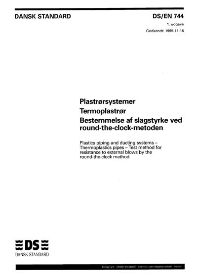 DS/EN 744:1995 - Plastics piping and ducting systems - Thermoplastics ...