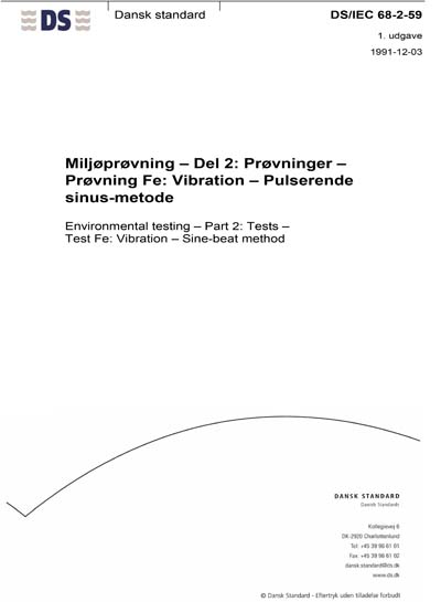 DS/IEC 68-2-59:1992 - Environmental testing. Part 2: Tests. Test Fe ...