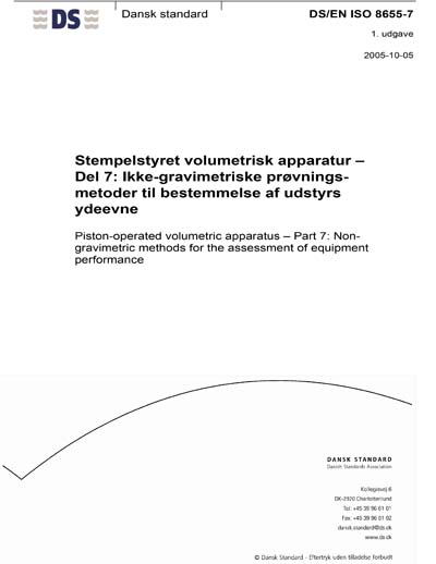 DS/EN ISO 8655-7:2005 - Piston-operated volumetric apparatus - Part 7 ...