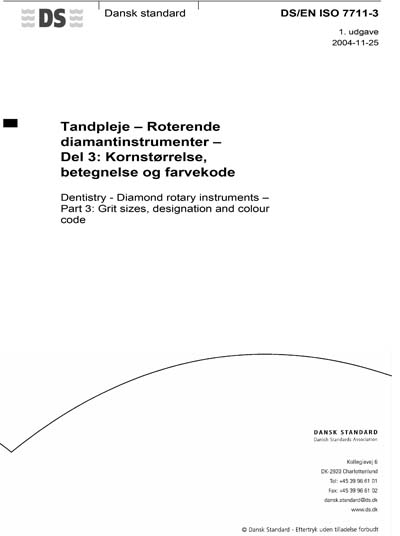 DS/EN ISO 7711-3:2004 - Dentistry - Diamond rotary instruments - Part 3 ...