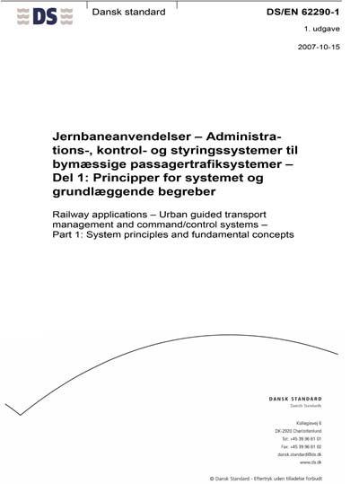 DS/EN 62290-1:2007 - Railway applications - Urban guided transport ...