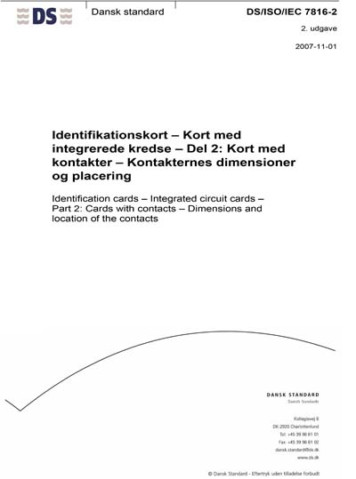 DS/ISO/IEC 7816-2:2007 - Identification cards - Integrated circuit ...