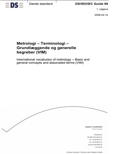 DS/ISO/IEC Guide 99:2008 - International vocabulary of metrology ...
