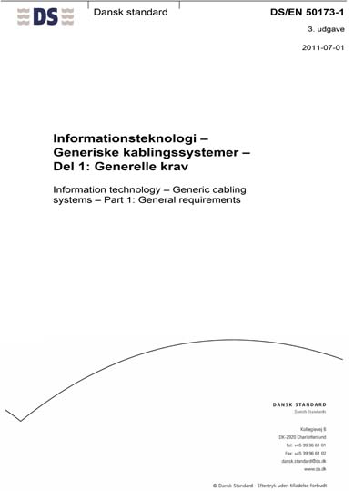 DS/EN 50173-1:2011 - Information technology - Generic cabling systems ...
