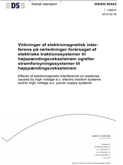 DS/EN 50443:2012 - Effects of electromagnetic interference on pipelines ...