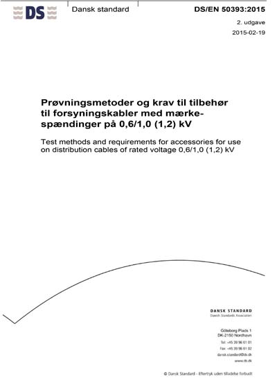 DS/EN 50393:2015 - Test methods and requirements for accessories for ...